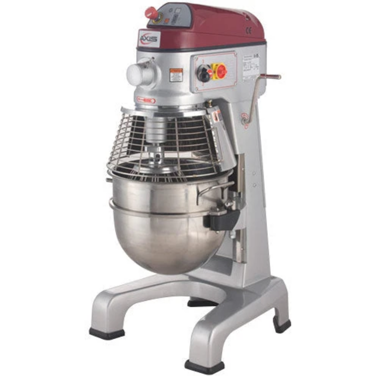 Axis AX-M30 Floor Model 30 Quart Planetary Mixer with Timer, 3-Speed ...