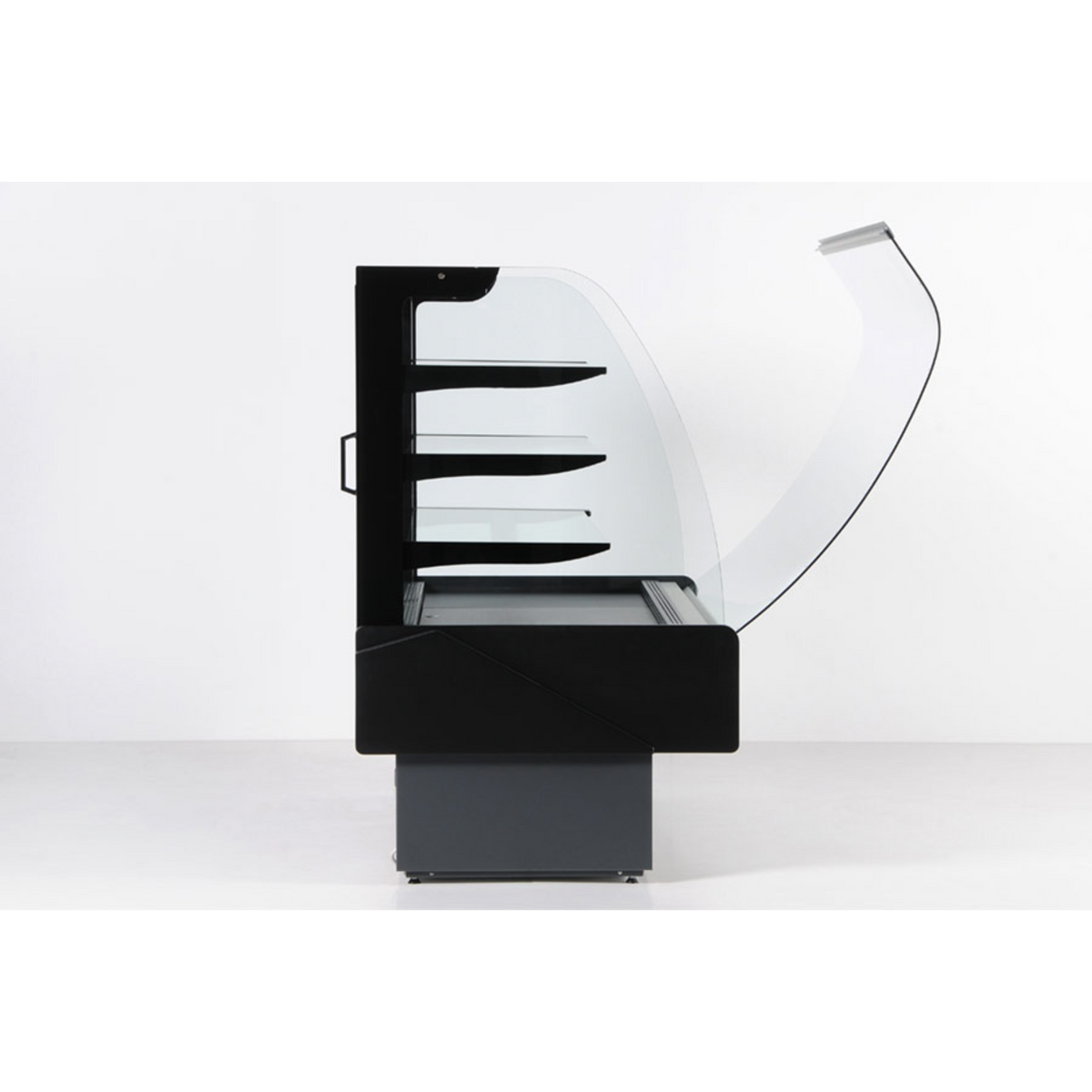 Hydra-Kool KBD-CG-80-S 80" Curved Glass Bakery Deli Case Self-Containe ...